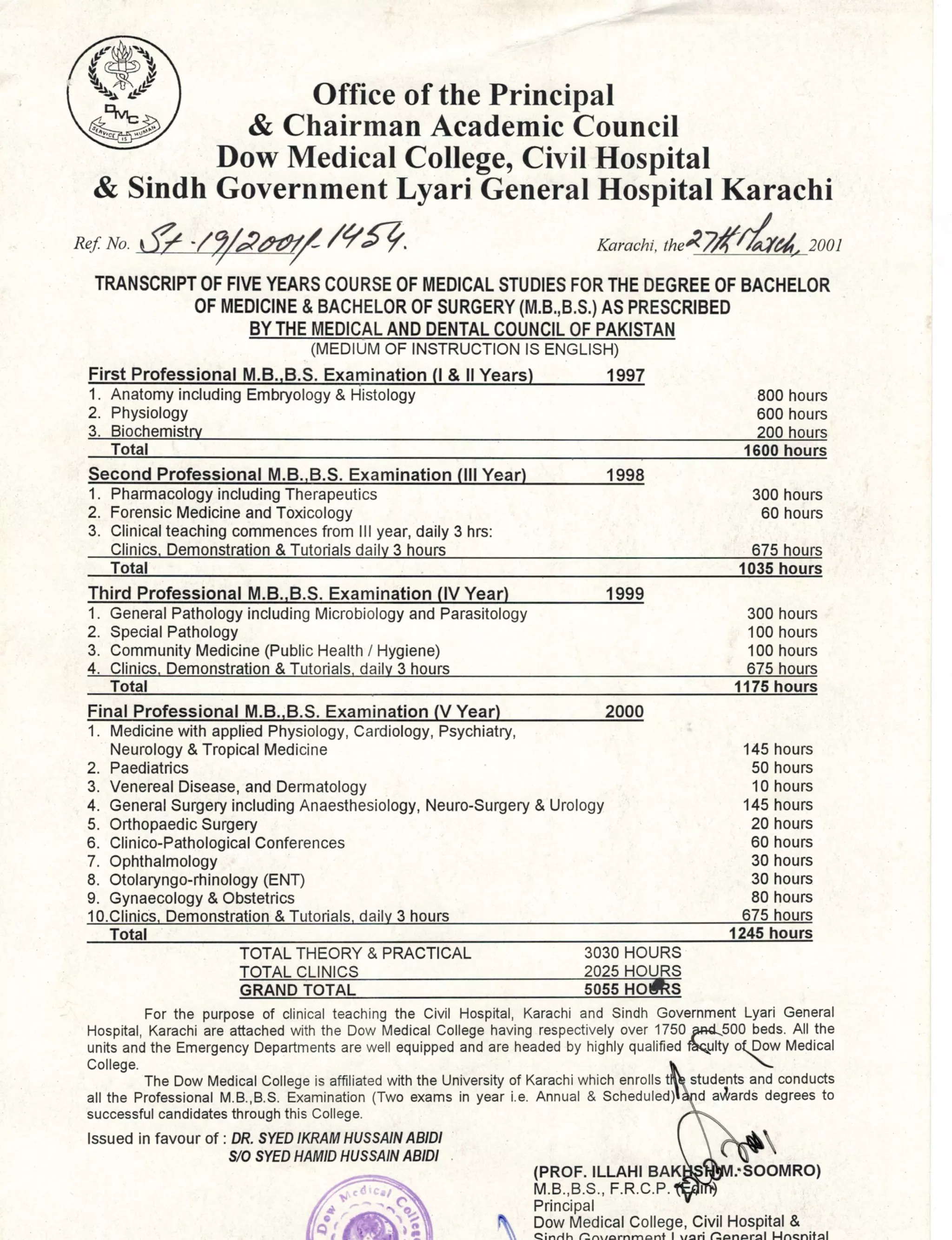 MBBS-Transcripts | PDF