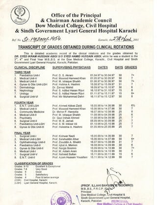 MBBS-Transcripts | PDF