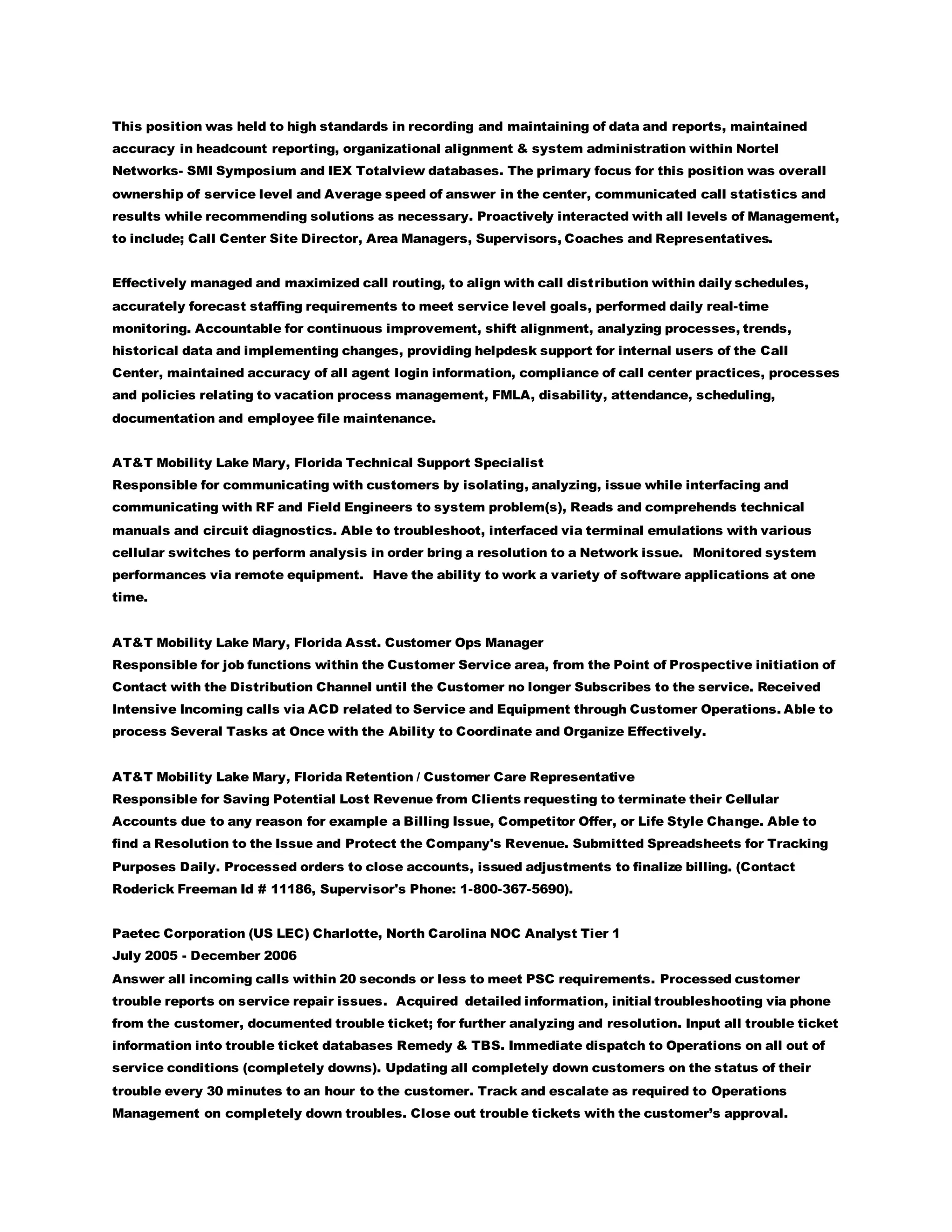 DorisParrilla Resume | DOCX | IT and Internet Support | Internet