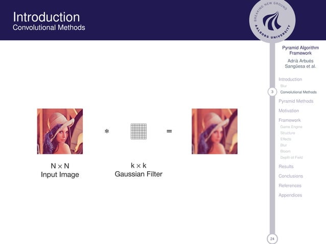 Pyramid Algorithm Framework For Real Time Image Effects In Game Engines