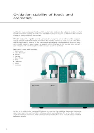 Rancimat by Metrohm | PDF