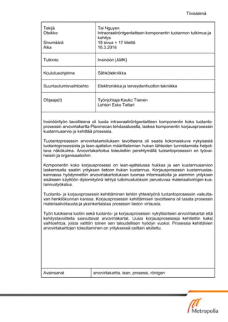 Tai Nguyen - Metropolia | PDF