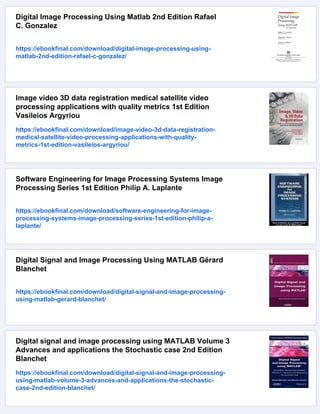 Digital image processing for medical applications Dougherty G. | PDF
