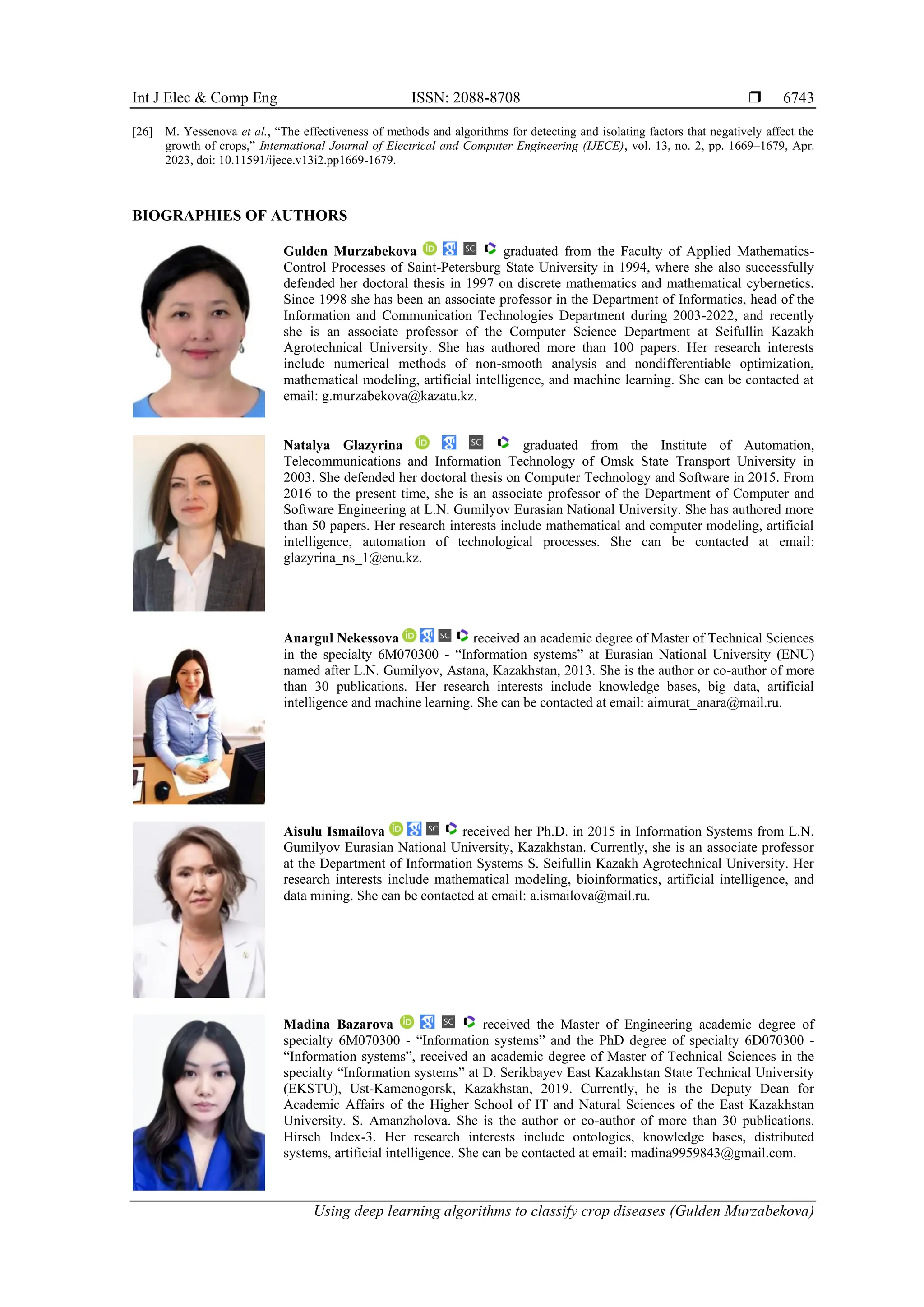 Using deep learning algorithms to classify crop diseases | PDF