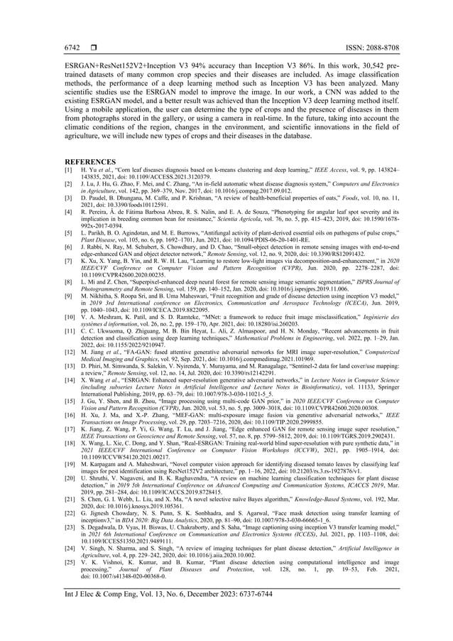 Using deep learning algorithms to classify crop diseases | PDF
