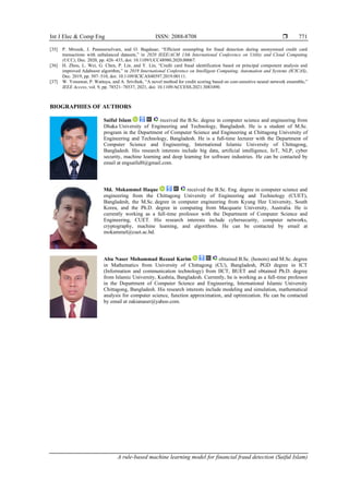 A rule-based machine learning model for financial fraud detection | PDF