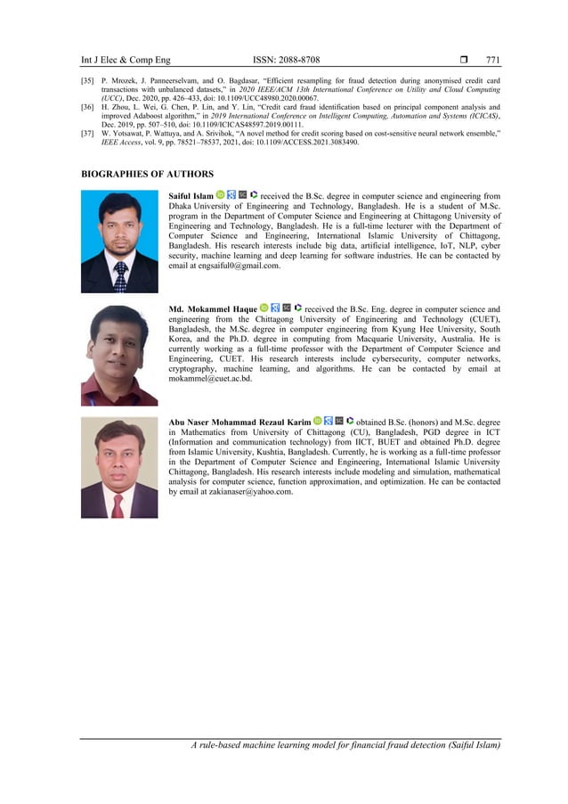 A rule-based machine learning model for financial fraud detection | PDF