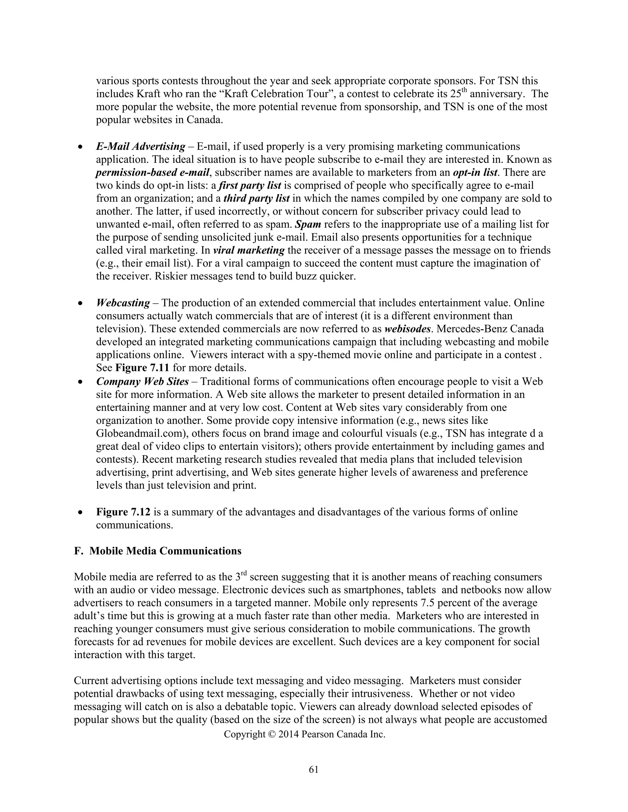 Integrated Marketing Communications 4th Edition Tuckwell Solutions Manual | PDF