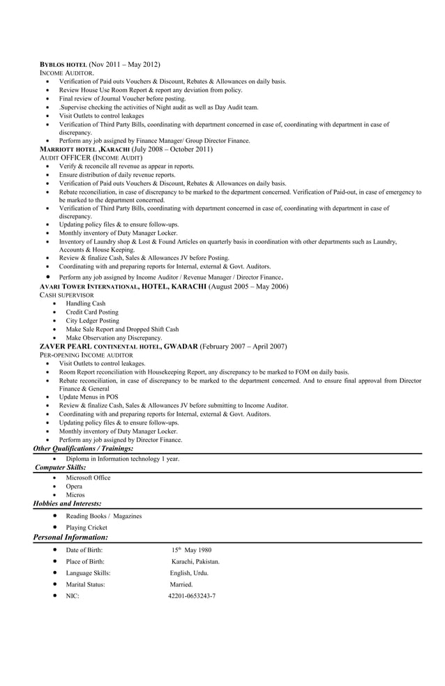 wajid new c.v 24-11-16 | PDF