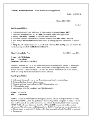 Mahesh - Resume - Paypal | PDF