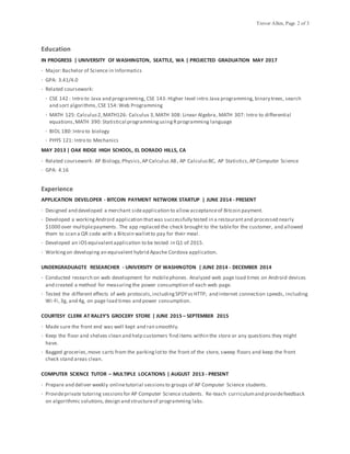 Trevor Allen Resume 2015 | PDF