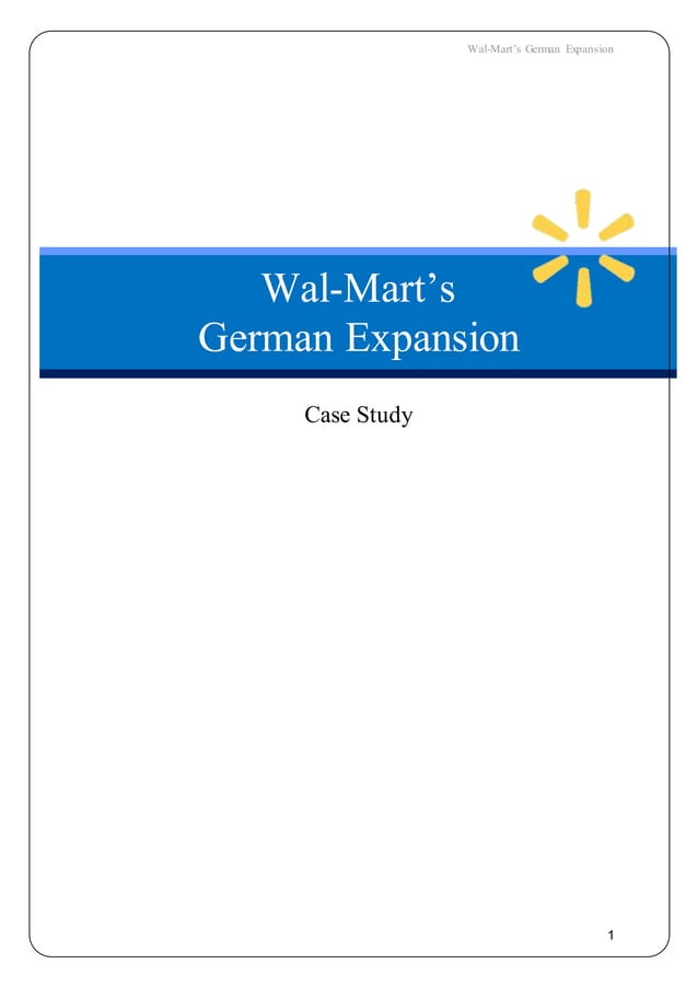Wal-Mart Case Study | DOCX