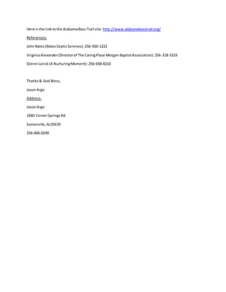 Sponsorship Resume | DOCX