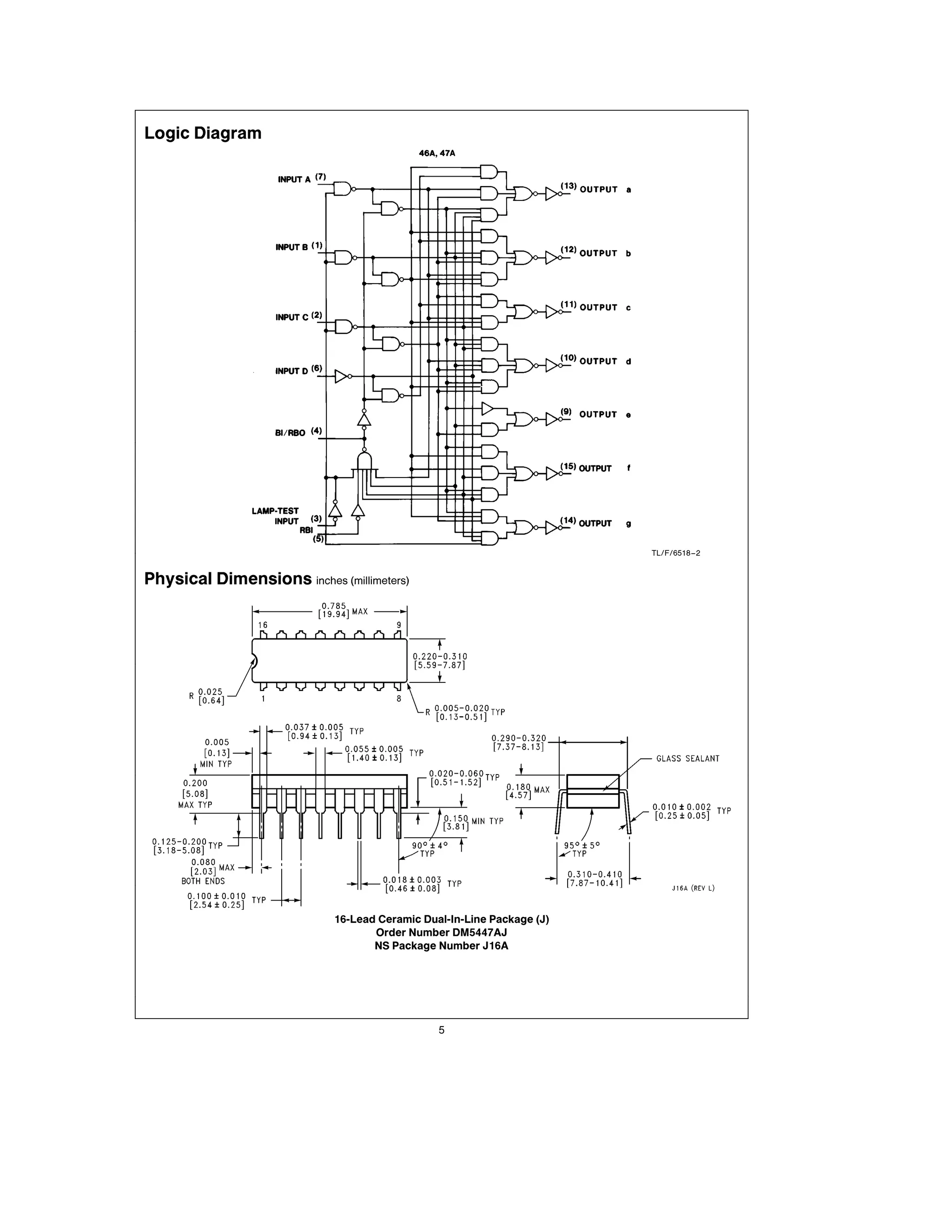 7447 National Semiconductor Datasheet | PDF