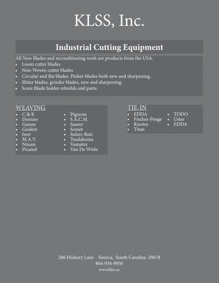 KLSS BROCHURE 5-9-15 | PDF