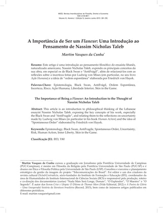 A Importância de ser um Flaneur | PDF