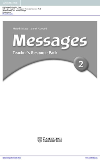 messages-2-teacher-s-resource-pack | PDF