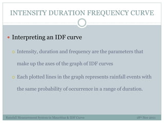 74506792-Rainfall-Measurement-Systems-in-Mauritius-and-IDF-Curves.pptx