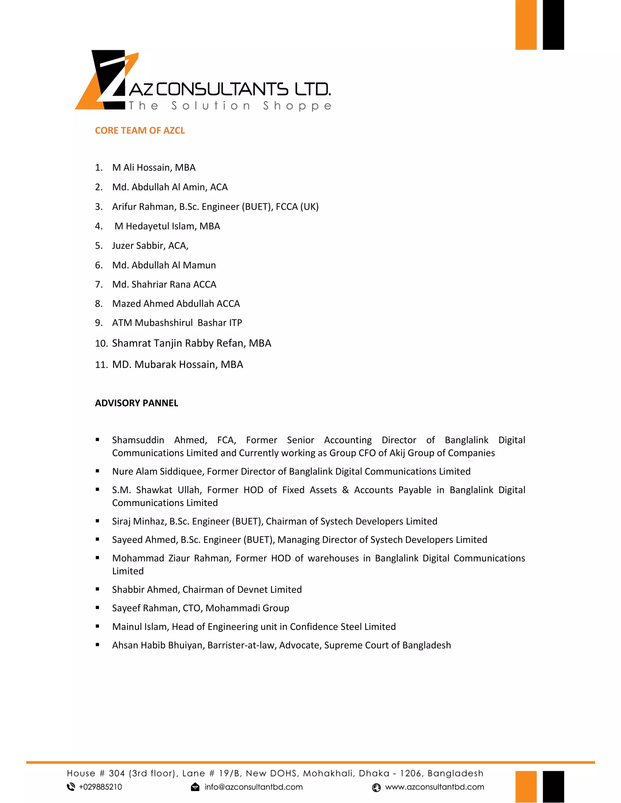 AZCL short Profile | PDF