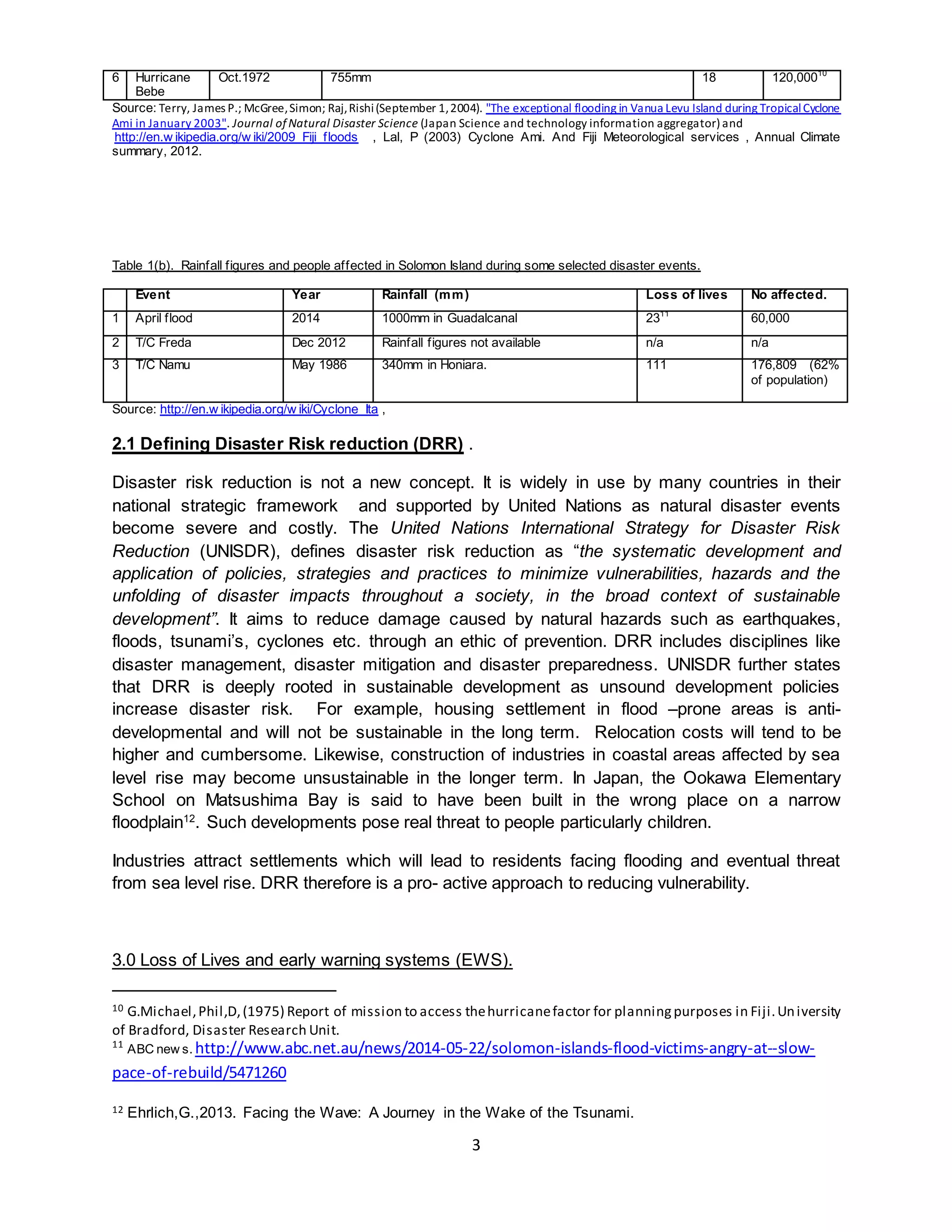A comparative analysis of flooding event in Fiji and Solomon Islands | DOCX