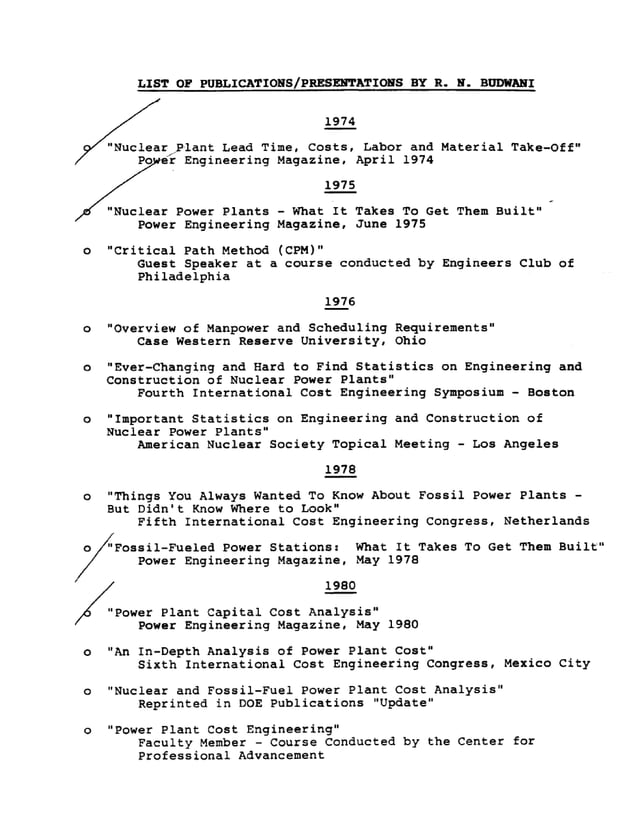 BUDWANI PUBLICATIONS & PRESENTATIONS | PDF