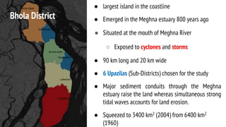 Coastal Erosion risk Analysis- Bhola District, Bangladesh_Final | PPTX