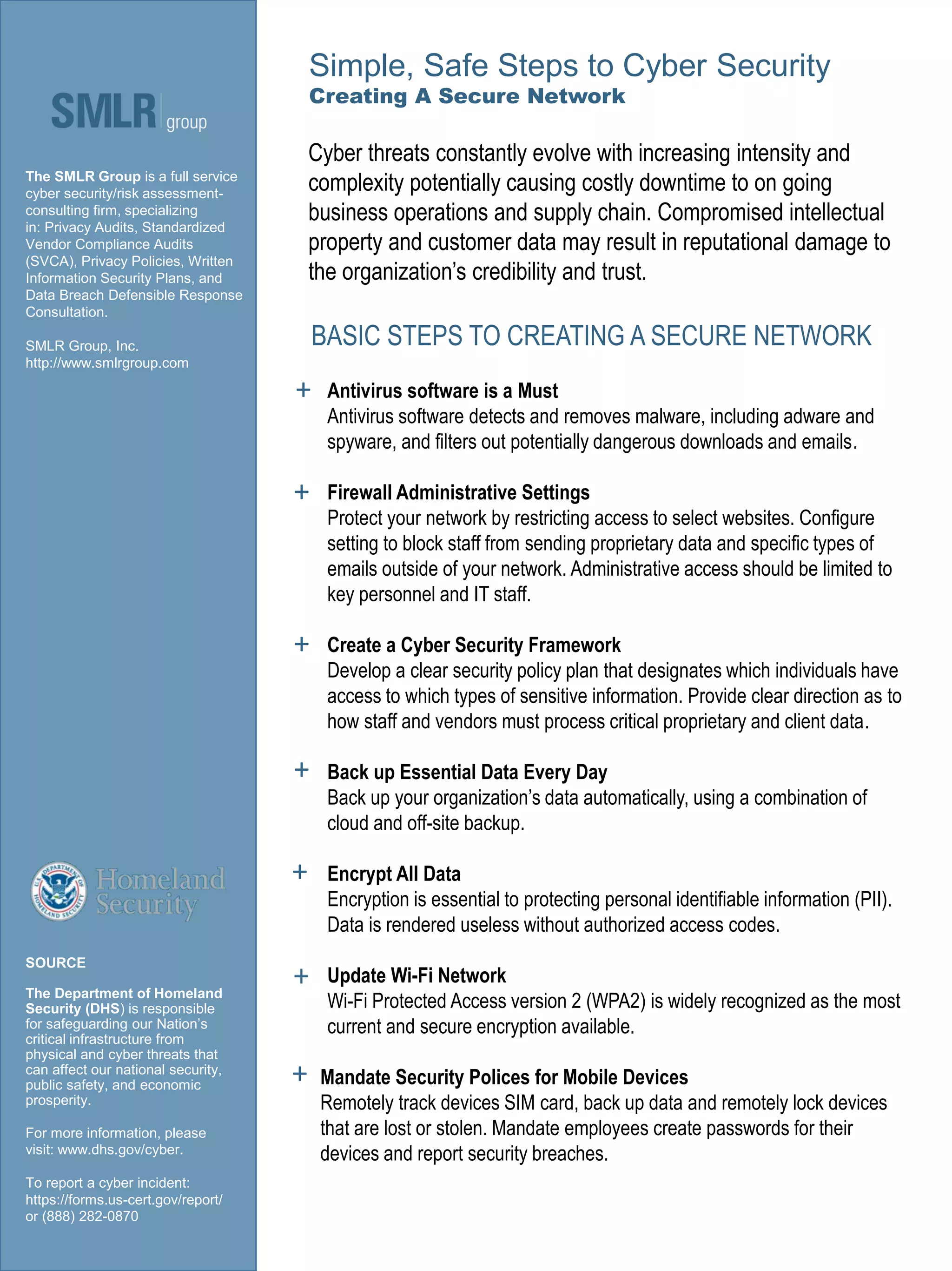 Simple Safe Steps to Cyber Security | PDF