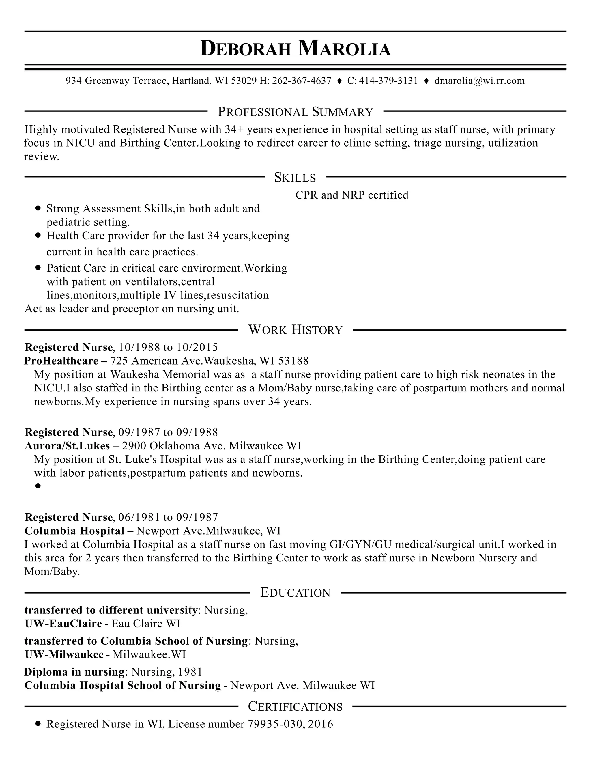 Deborah Marolia Resume 4 (1) | PDF