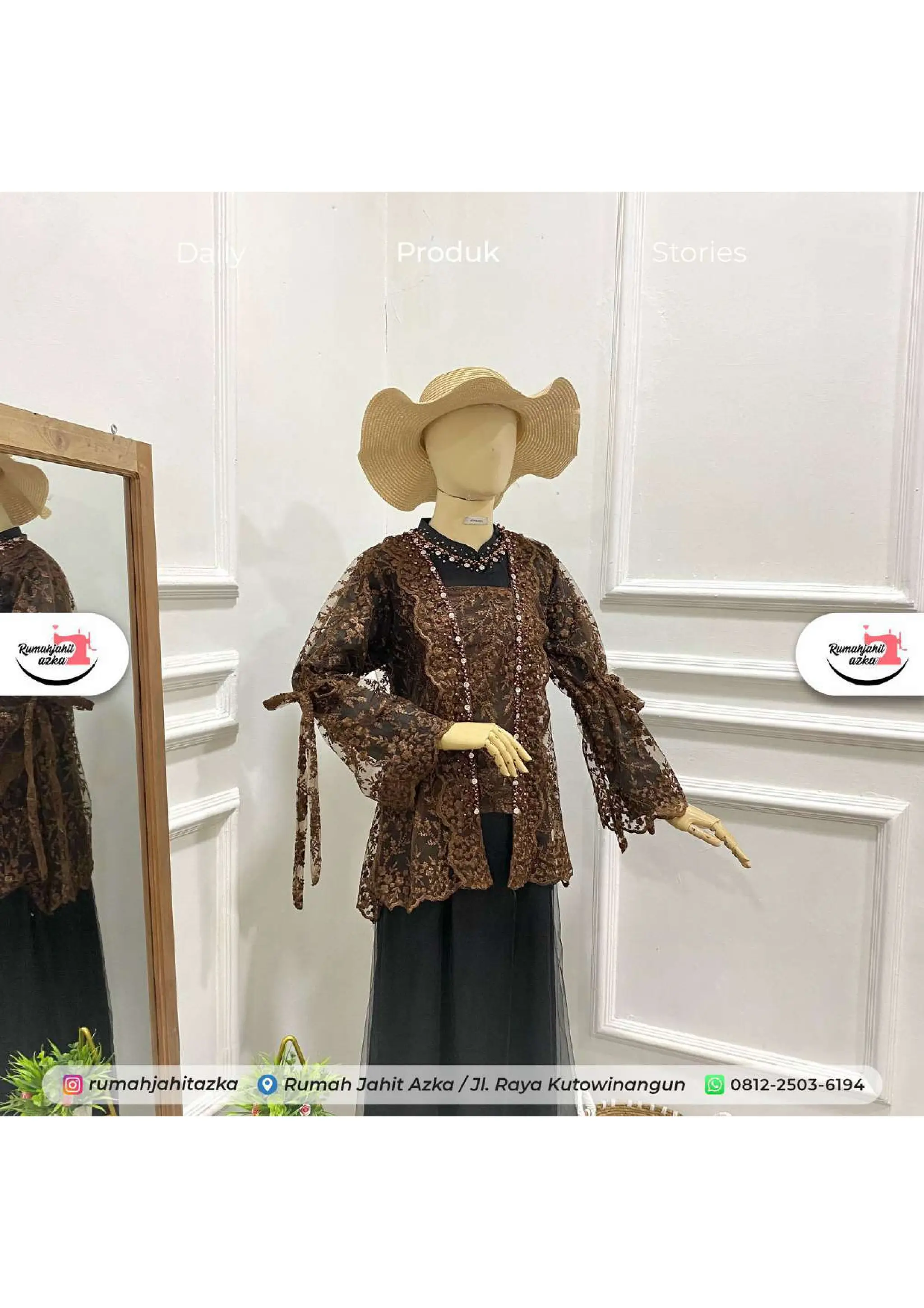 Iner Outer Brukat Modern by Rumah Jahit Azka | PDF