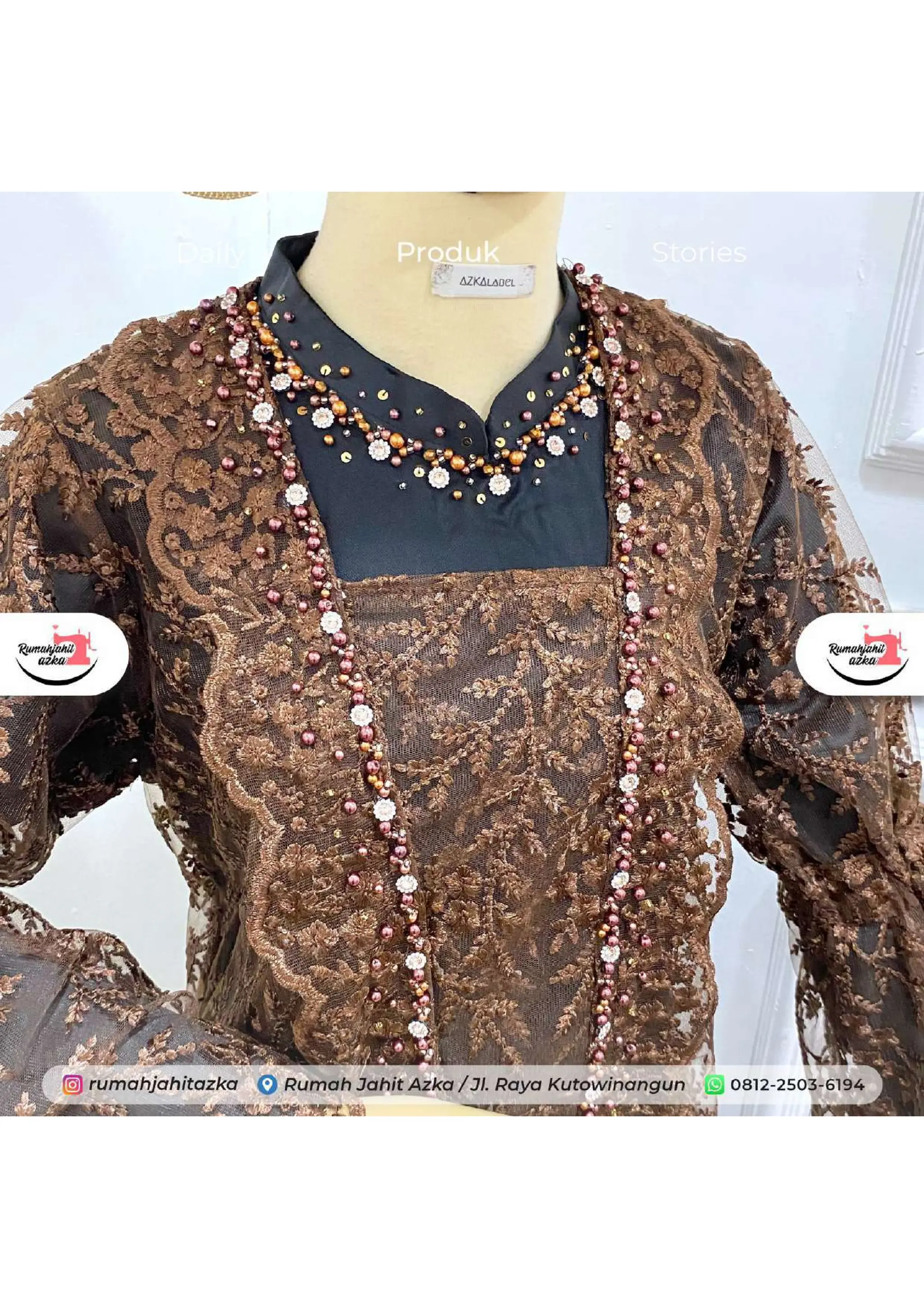 Iner Outer Brukat Modern by Rumah Jahit Azka | PDF