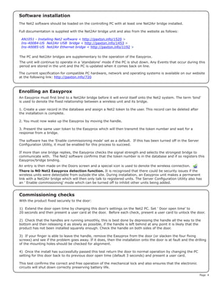 Paxton Access 746-284-US Instruction Manual | PDF