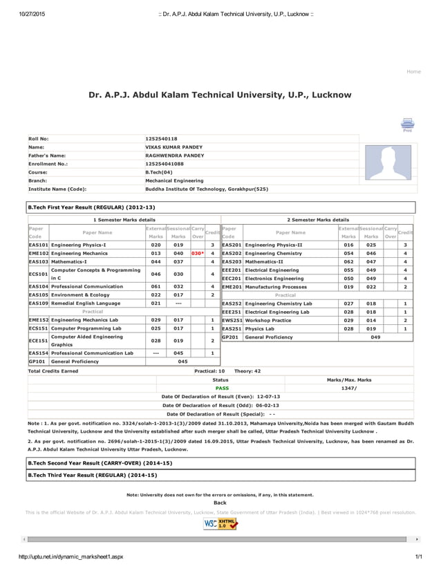 1st year Result | PDF