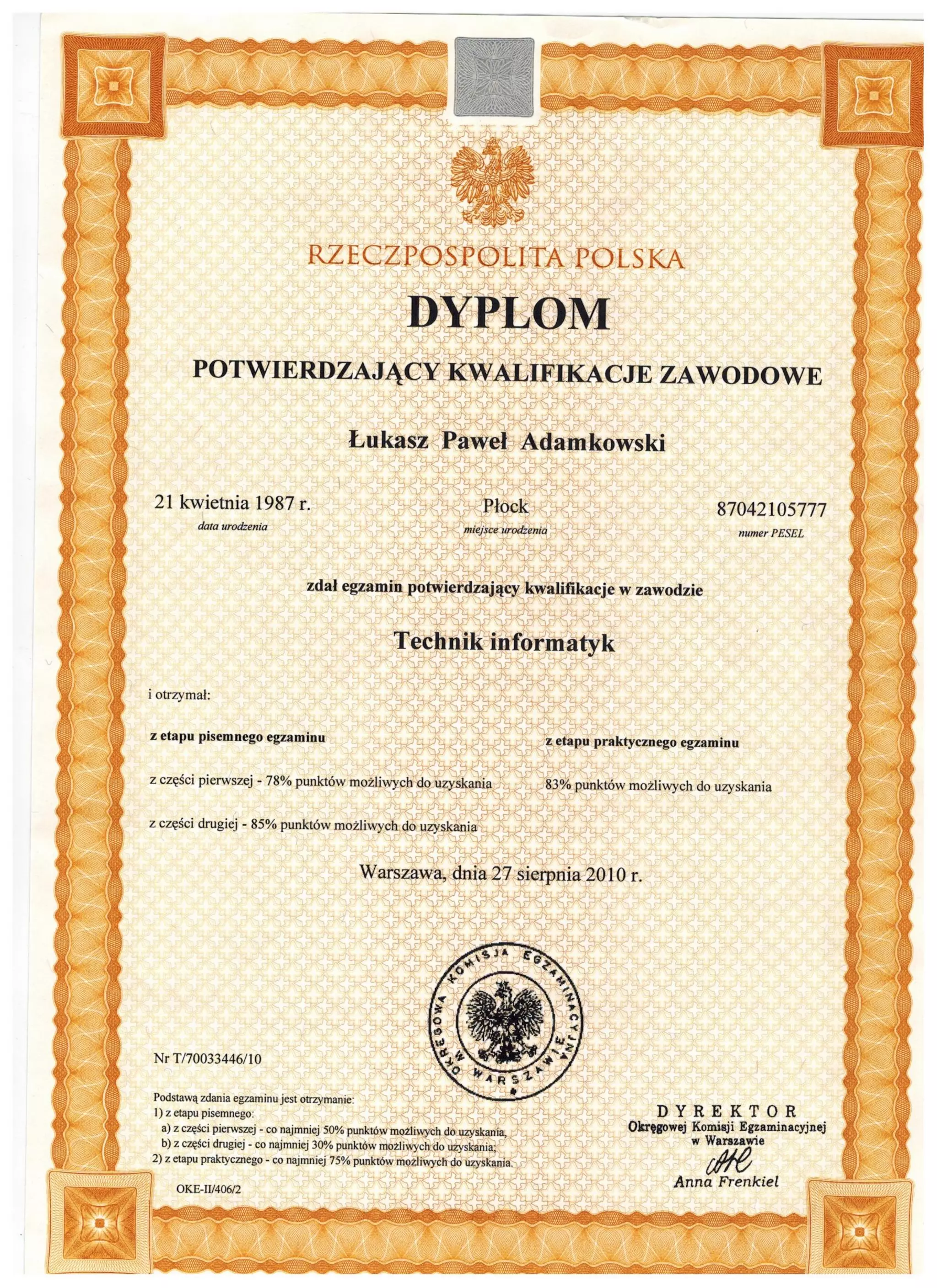 IT technician diploma and certificate supplement | PDF