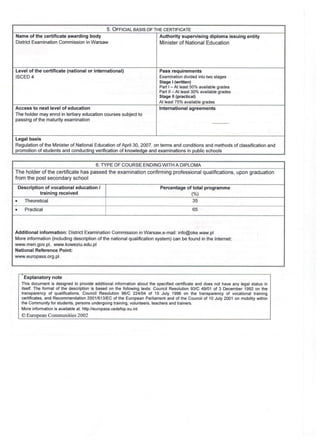 IT technician diploma and certificate supplement | PDF