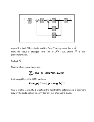 Inverted Pendulum Control System | PDF