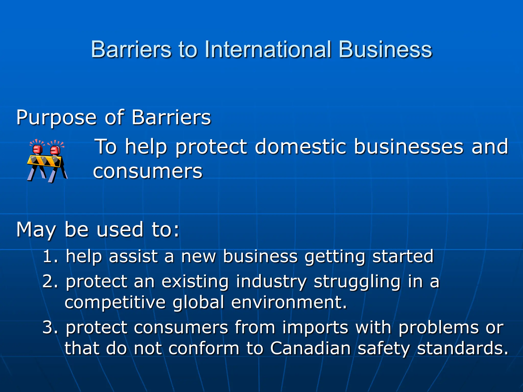 Barriers To International Business.(ppt) | PPT