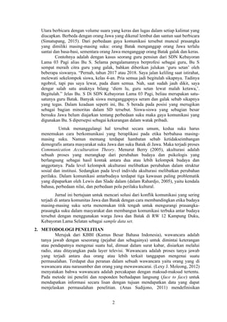 Miss Komunikasi Antar Suku Batak Dan Suku Jawa Akibat Perbedaan ...