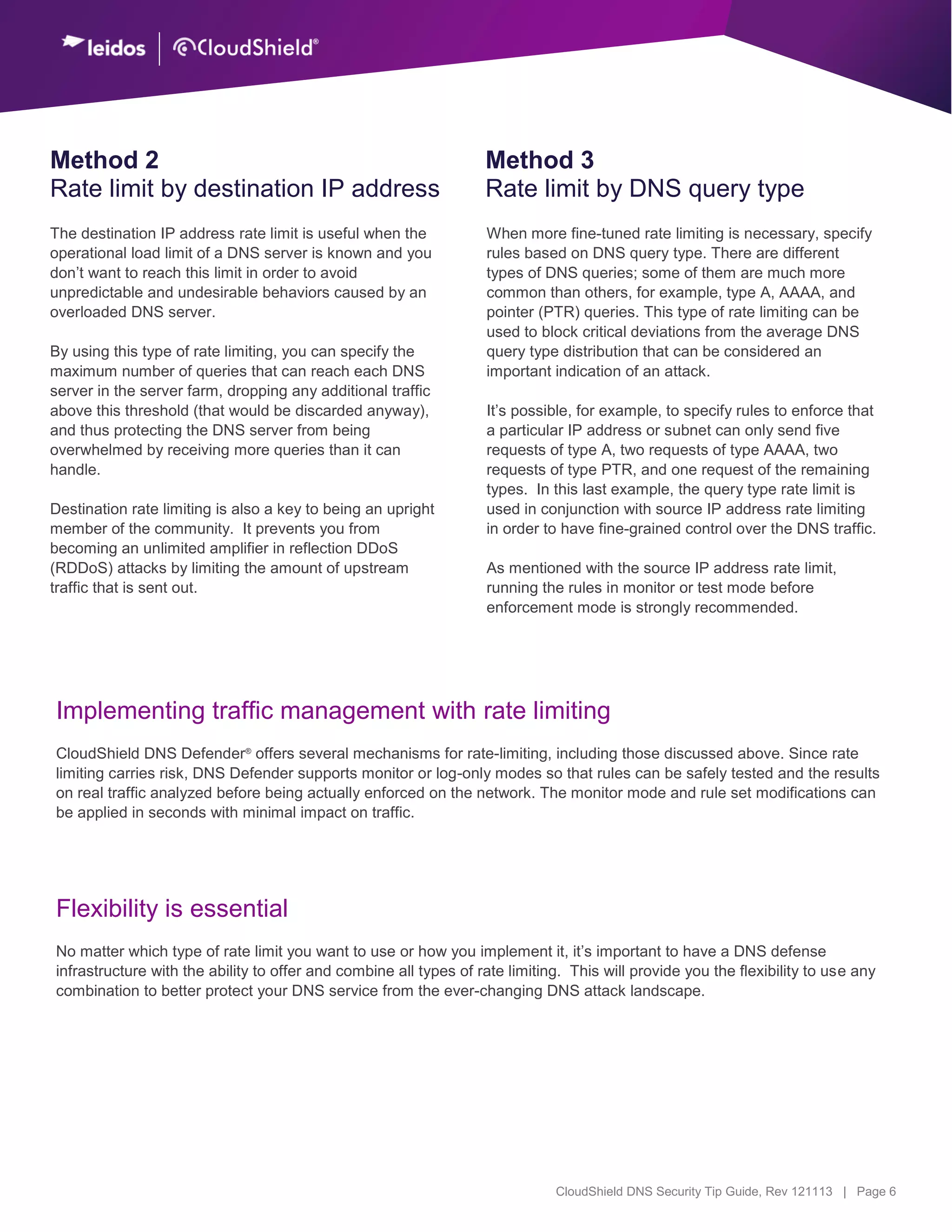 Cloudshield_DNS Tips_032014 | PDF
