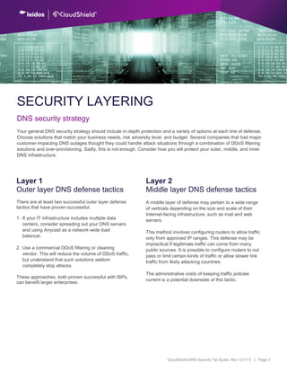 Cloudshield_DNS Tips_032014 | PDF | Web Hosting | Internet