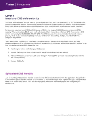 Cloudshield_DNS Tips_032014 | PDF | Web Hosting | Internet