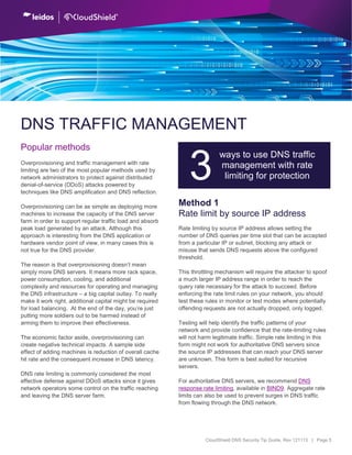 Cloudshield_DNS Tips_032014 | PDF | Web Hosting | Internet