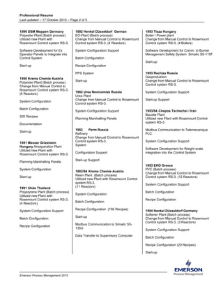 Herbert Treier Professional Resume 2015 | PDF