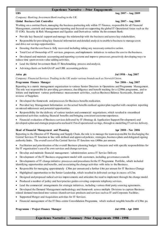 Richard Hext - Professional Profile | PDF