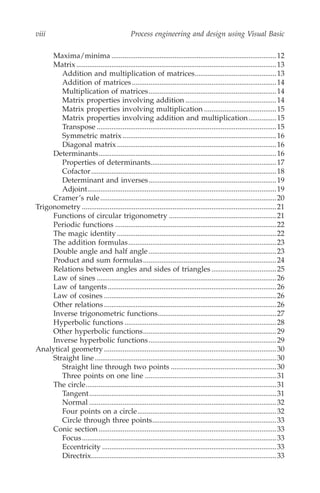 Process Engineering And Design Using Visual Basic Arun K Datta | PDF