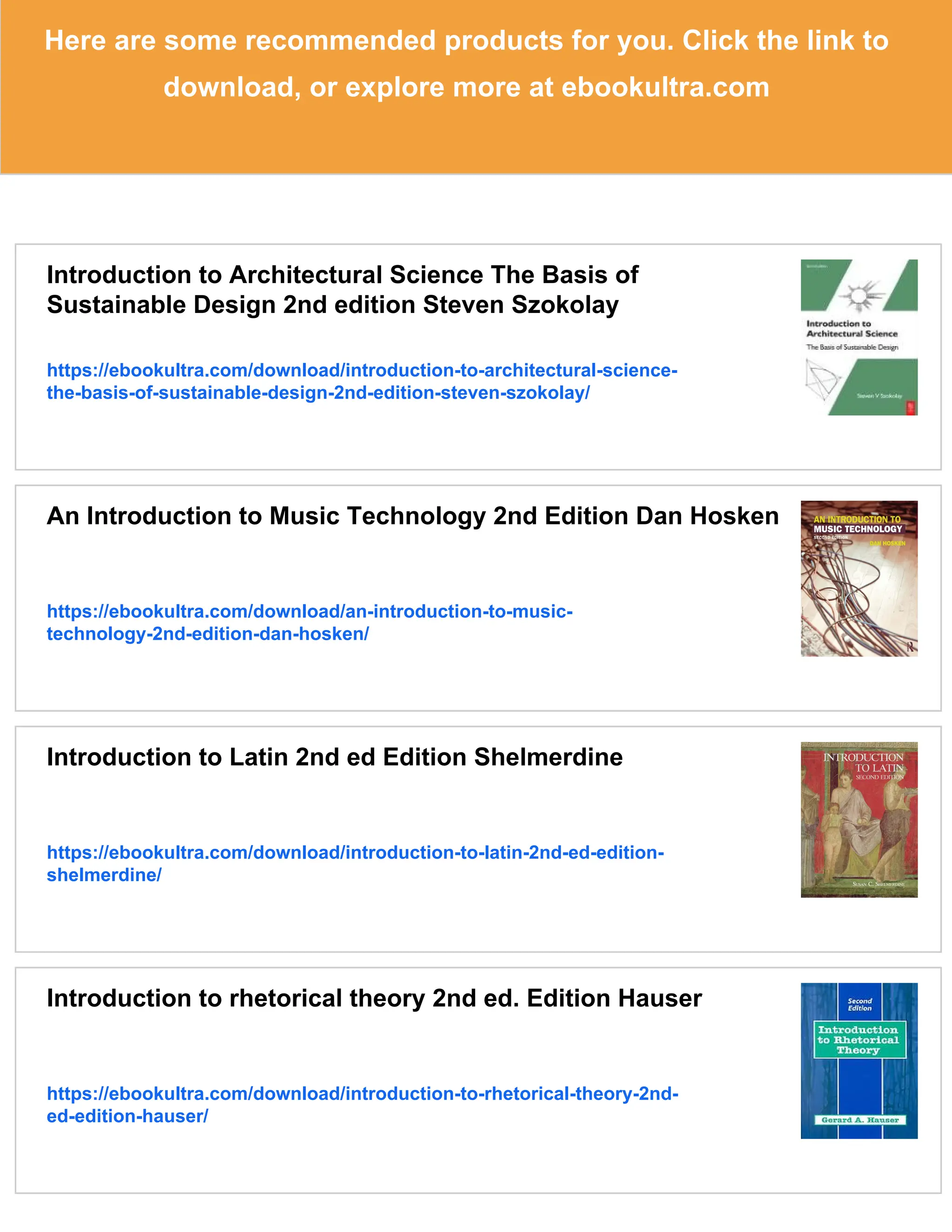 Introduction to architectural technology 2nd ed (Online-ausg.). Edition ...