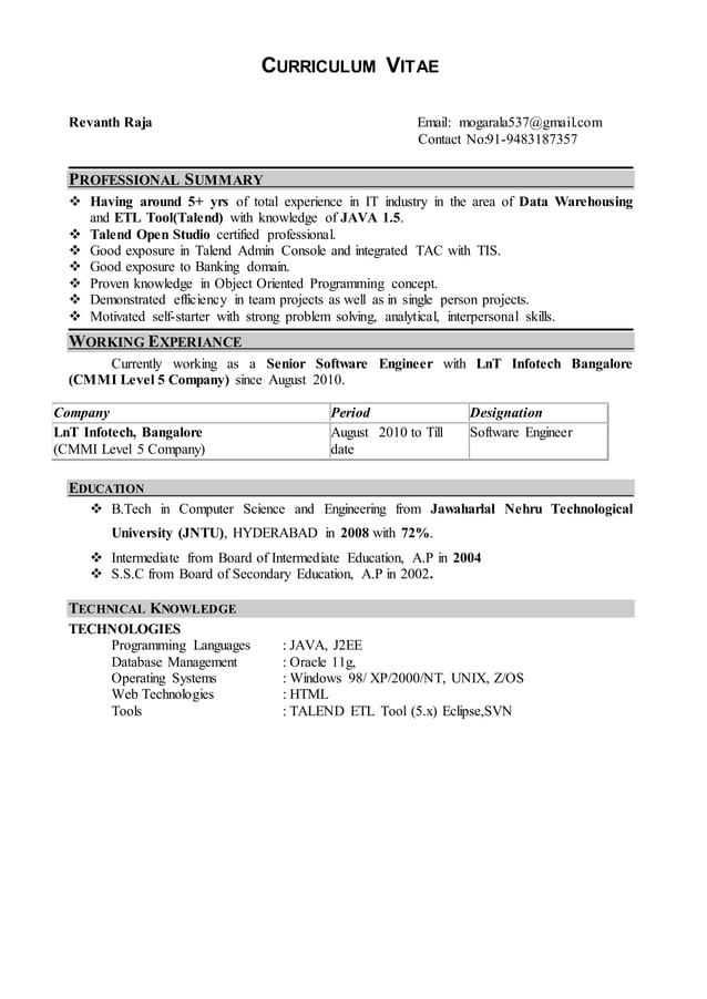 revanth_talend_resume | DOCX