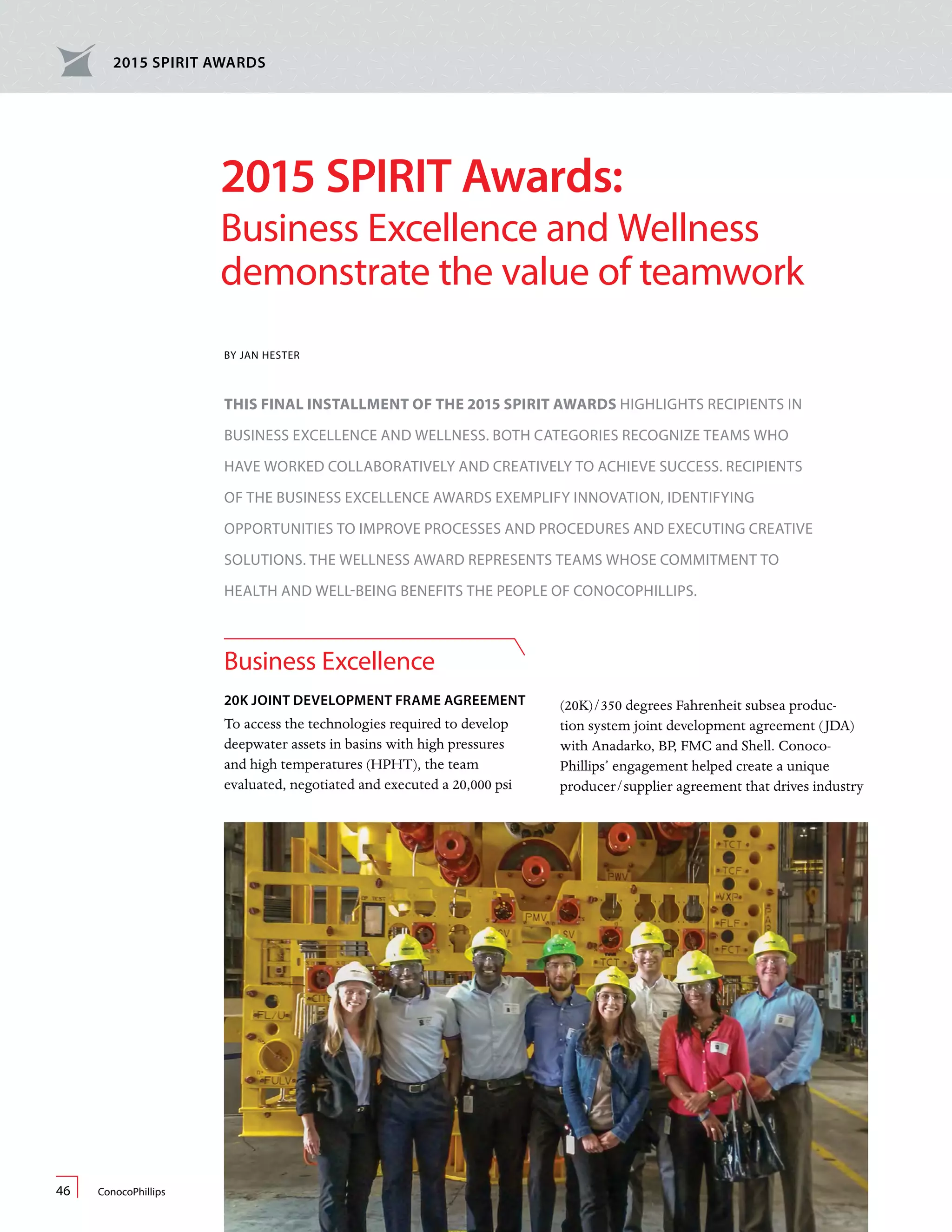 SPIRIT AWARD Q4 spirit Magazine | PDF