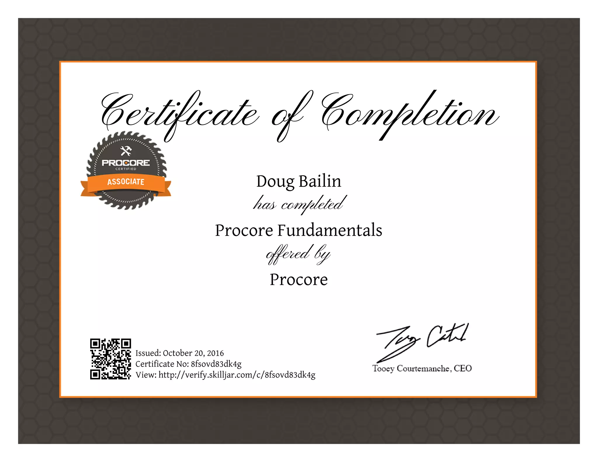 Procore Certification | PDF