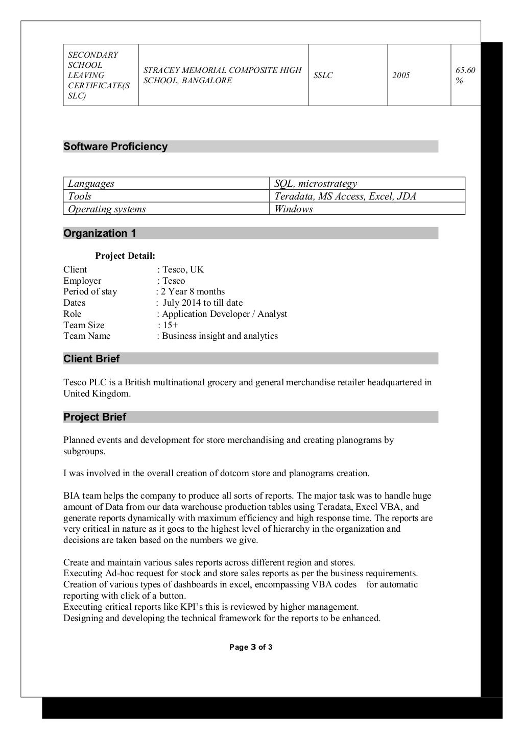 Swaroop - Resume