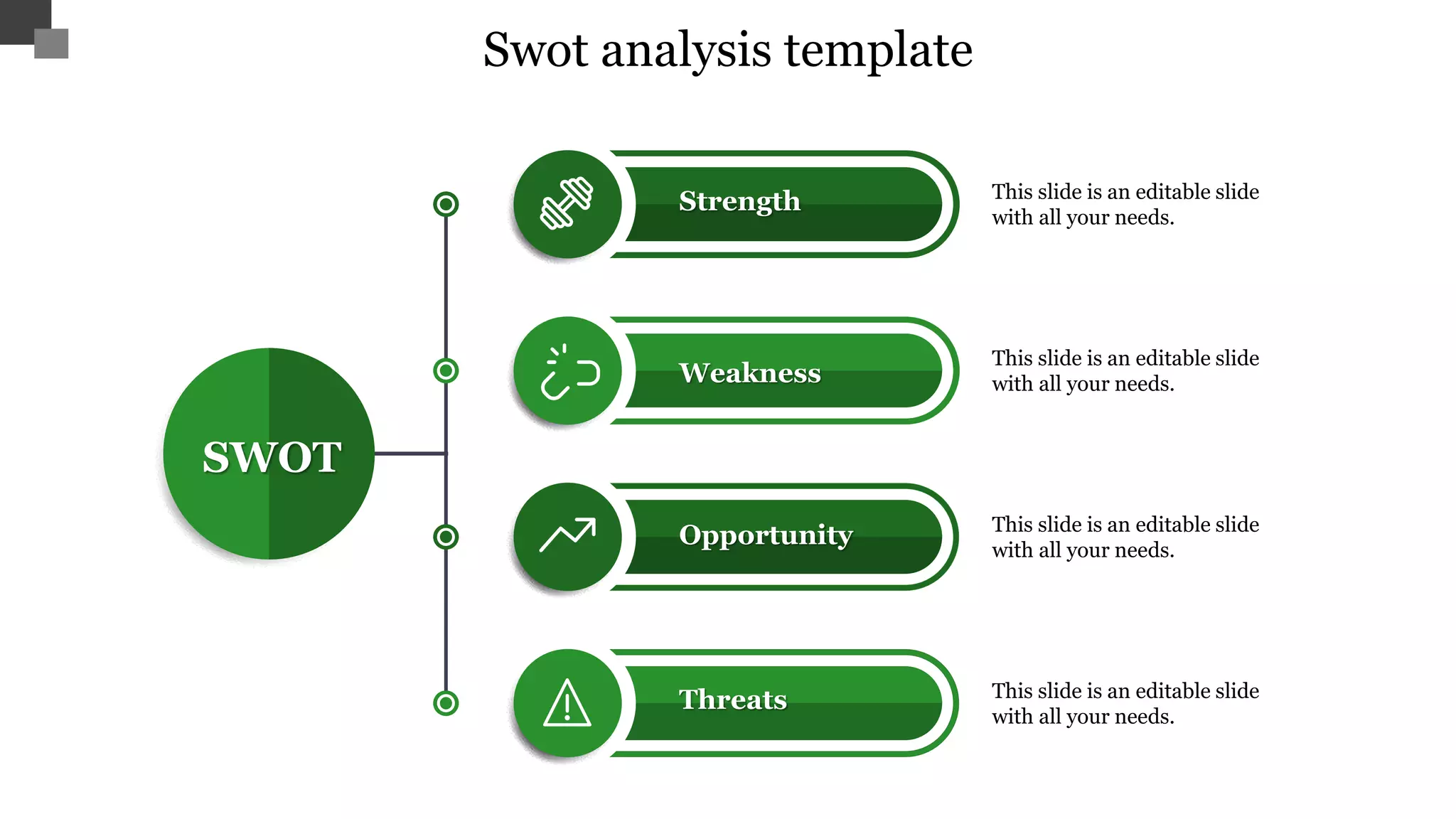 74986-swot analysis template-Green.pptx